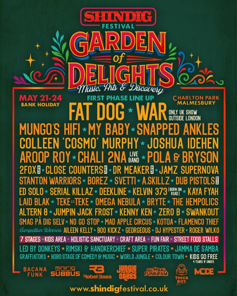 Shindig Festival announces first-tier music line-up for 2026