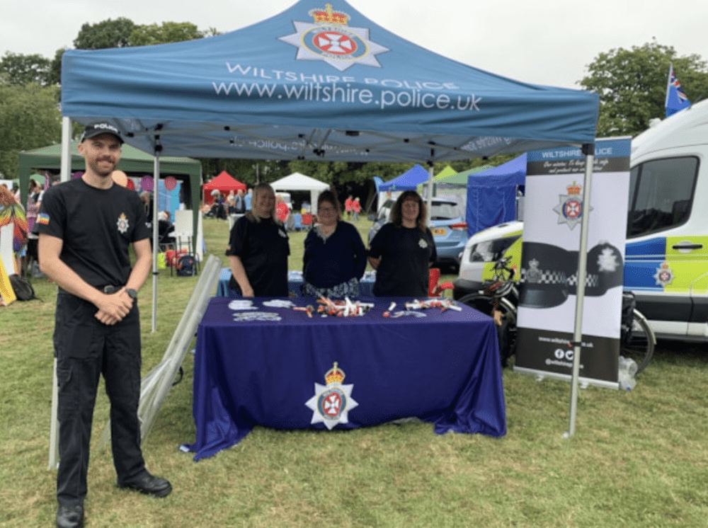 Police volunteers represent organisation at Swindon Pride
