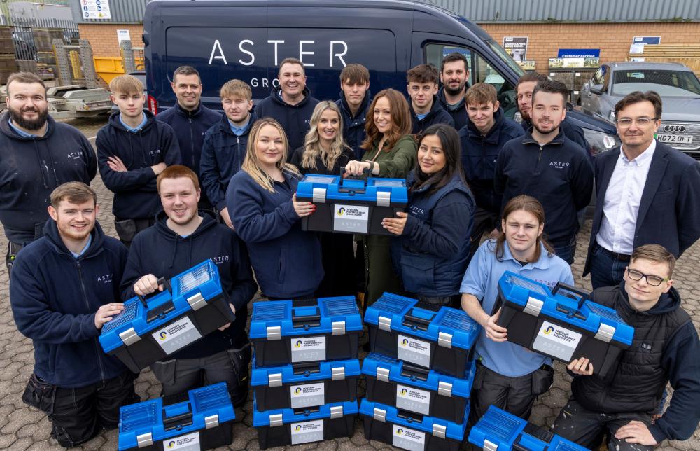 Apprentice given toolbox and tools to kick-start career
