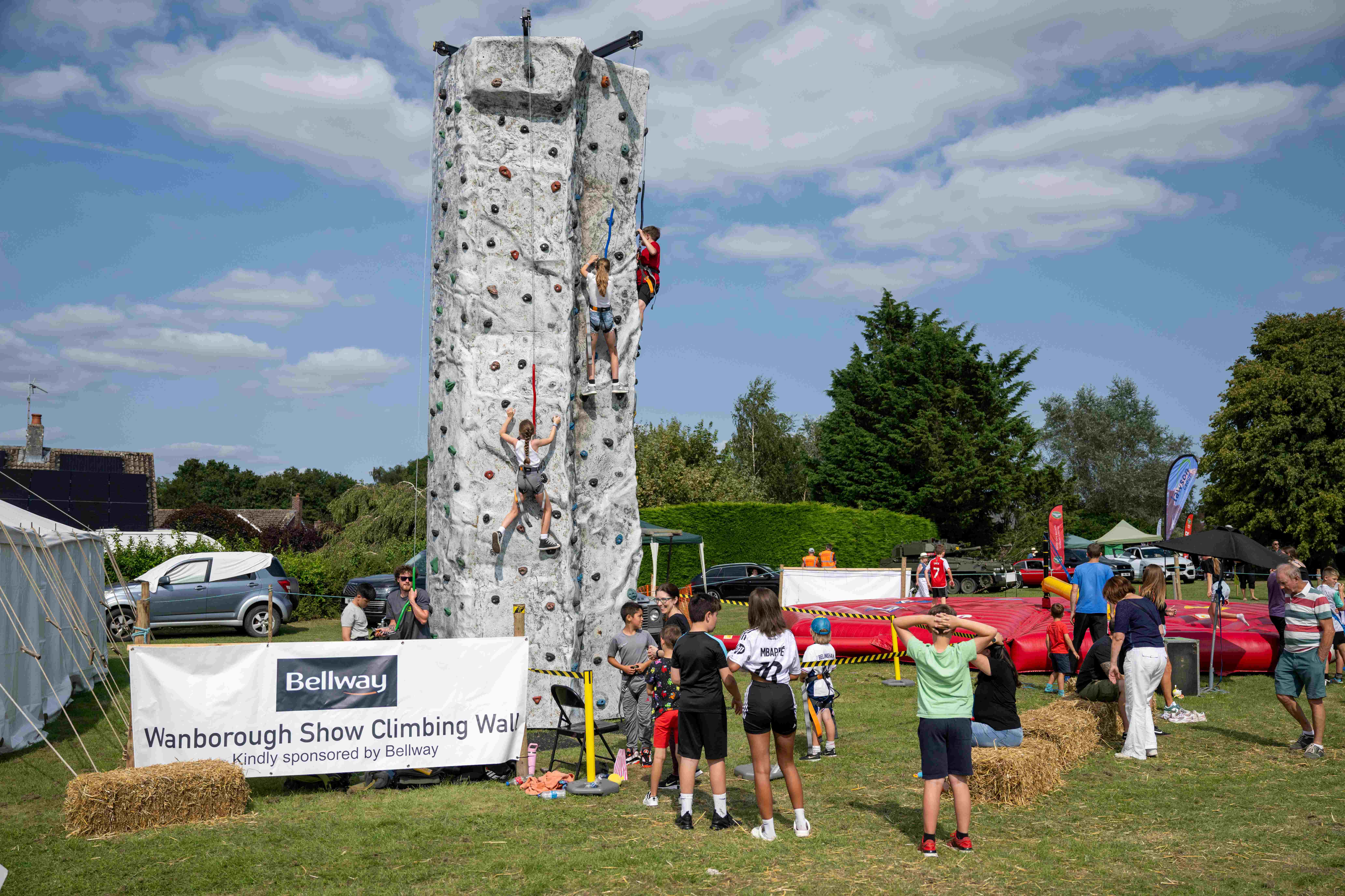 Housebuilder sponsors climbing wall at Wanborough Show