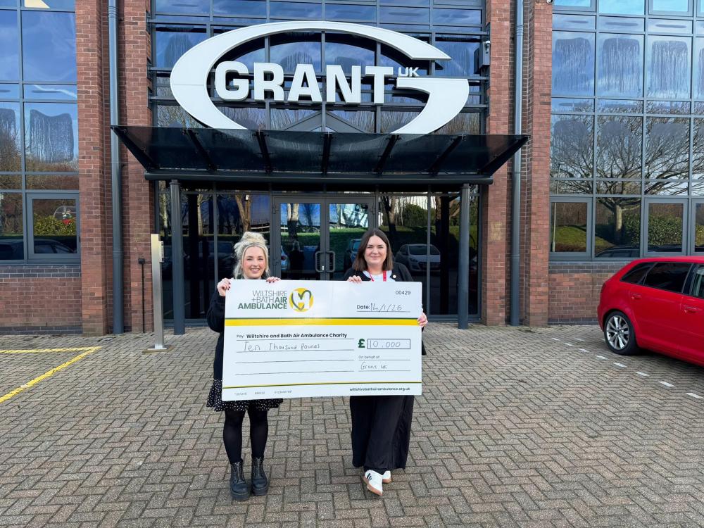 Grant UK support air ambulance with £10,000 donation