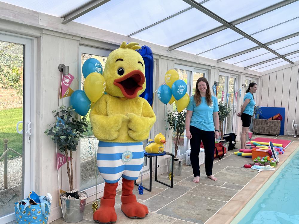 Baby and child swimming school celebrates birthday