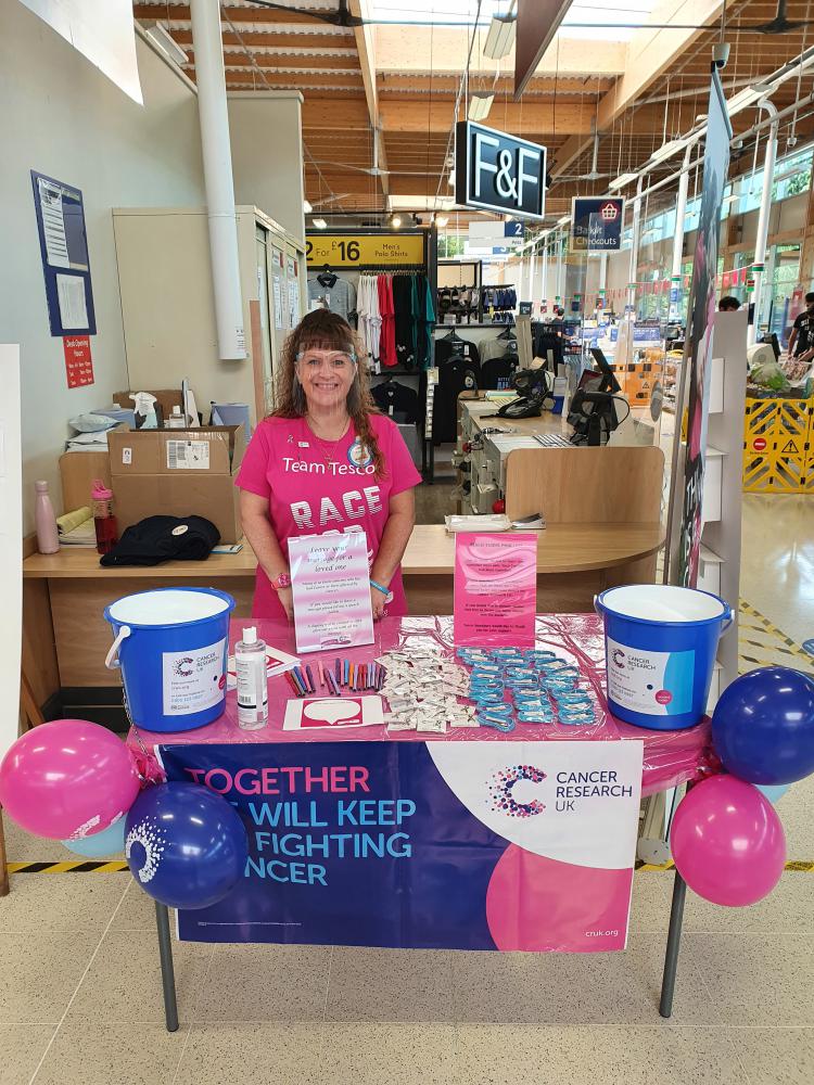 Wiltshire Tesco stores turn pink for cancer research