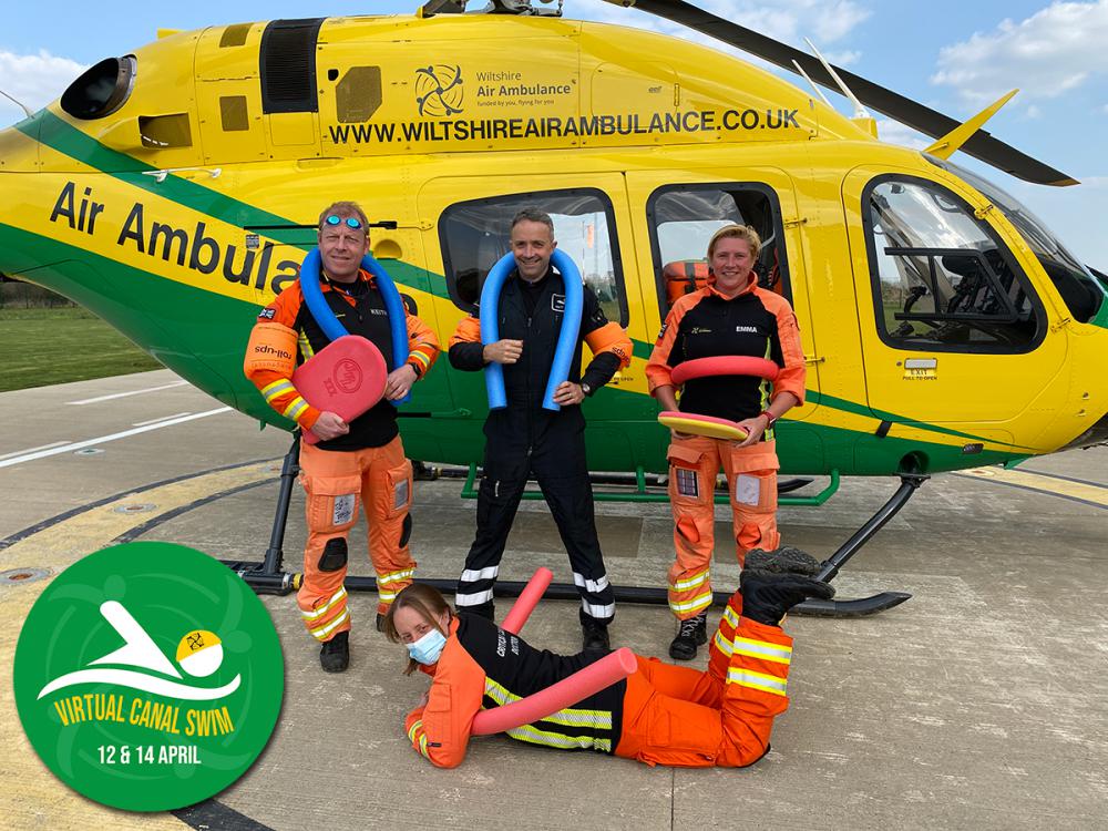 Wiltshire Air Ambulance staff to embark on 19-hour fundraising swimming ...