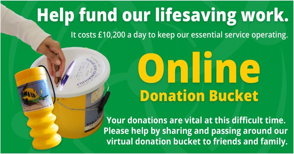 Wiltshire Air Ambulance launches virtual collection bucket