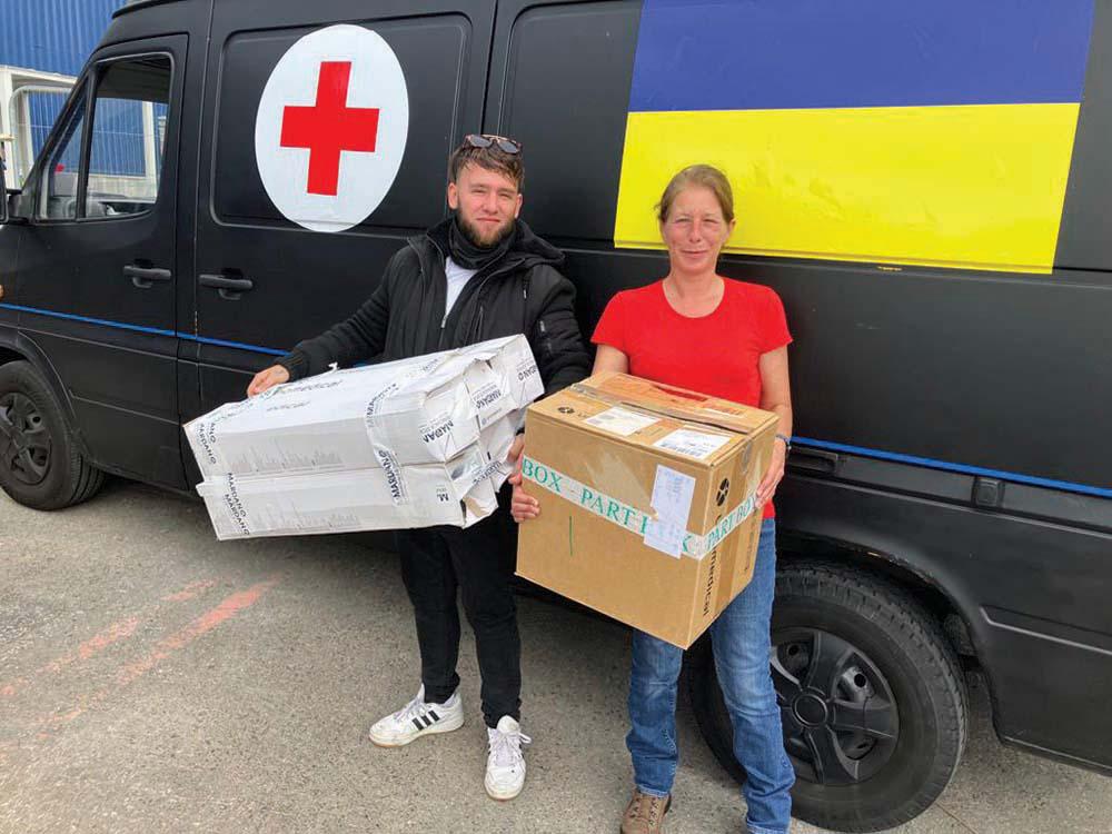 Wroughton woman delivers ambulances to Ukraine and teaches war zone ...