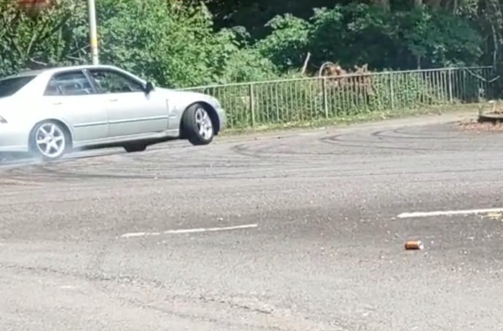 Man banned from driving after doing donuts and going wrong way around ...