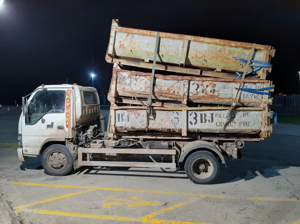 Skip lorry driver fined more than £800 after dangerous vehicle spotted ...