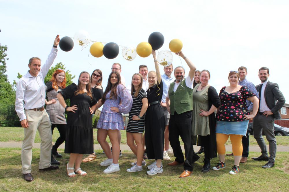 Newly-qualified teachers celebrate in Royal Wootton Bassett