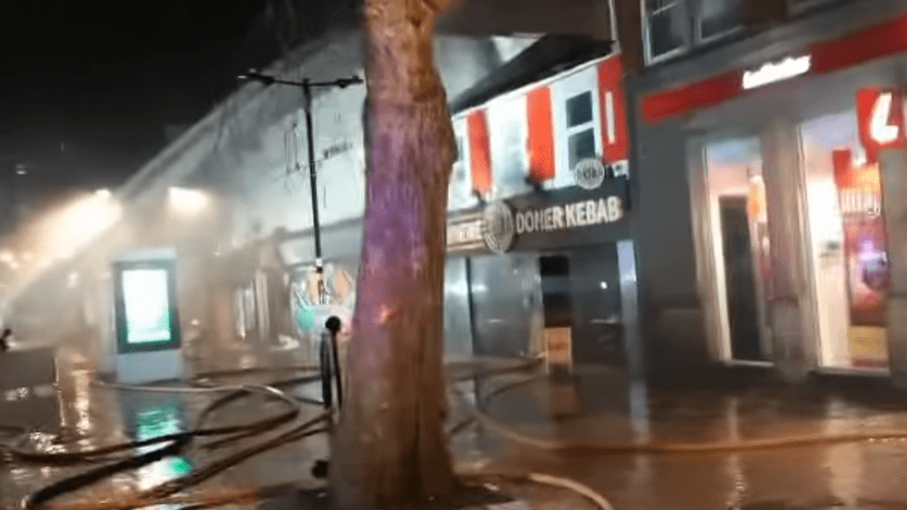 Firefighters tackle Bridge Street blaze