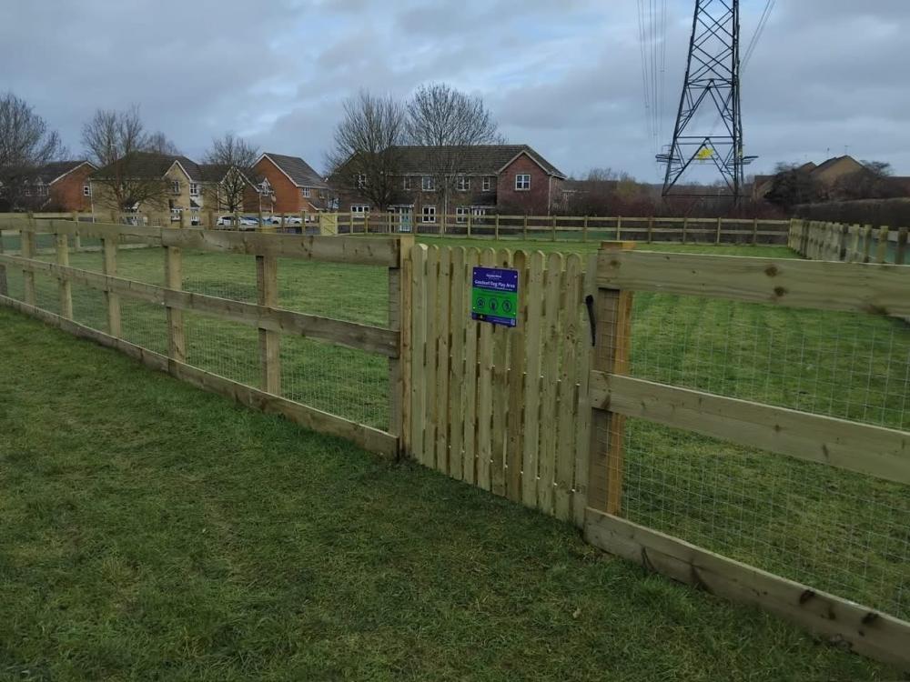 New fenced dog area for North Swindon
