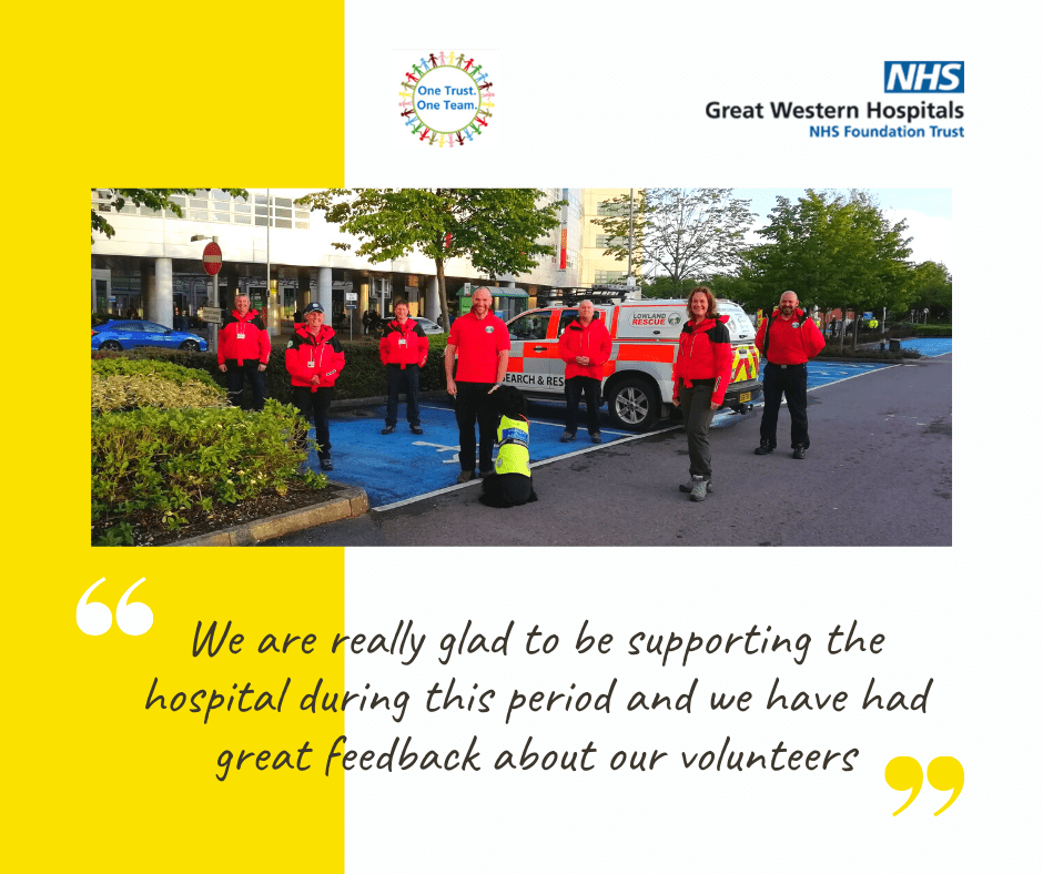 Wiltshire Search and Rescue have provided 10 volunteers to support the ...