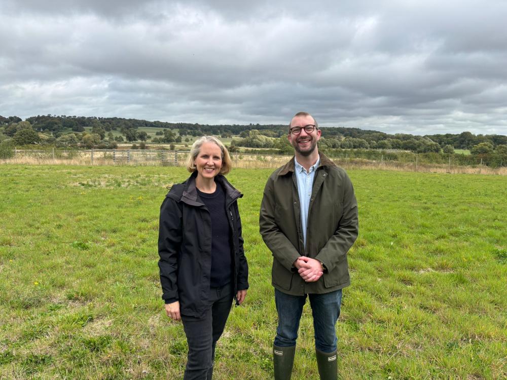 Swindon MP and Environment Secretary tour Coleshill Estate