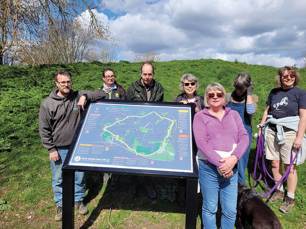 Public join parish councillors for inaugural South Swindon Green Trail walk