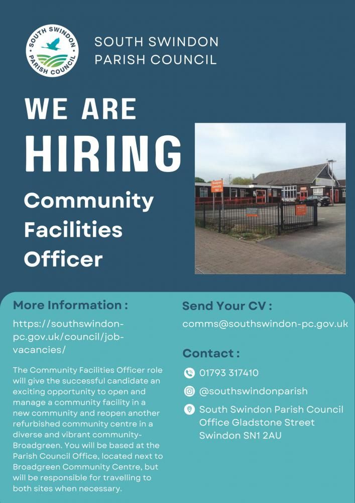 South Swindon Parish Council searching for new Community Facilities Officer