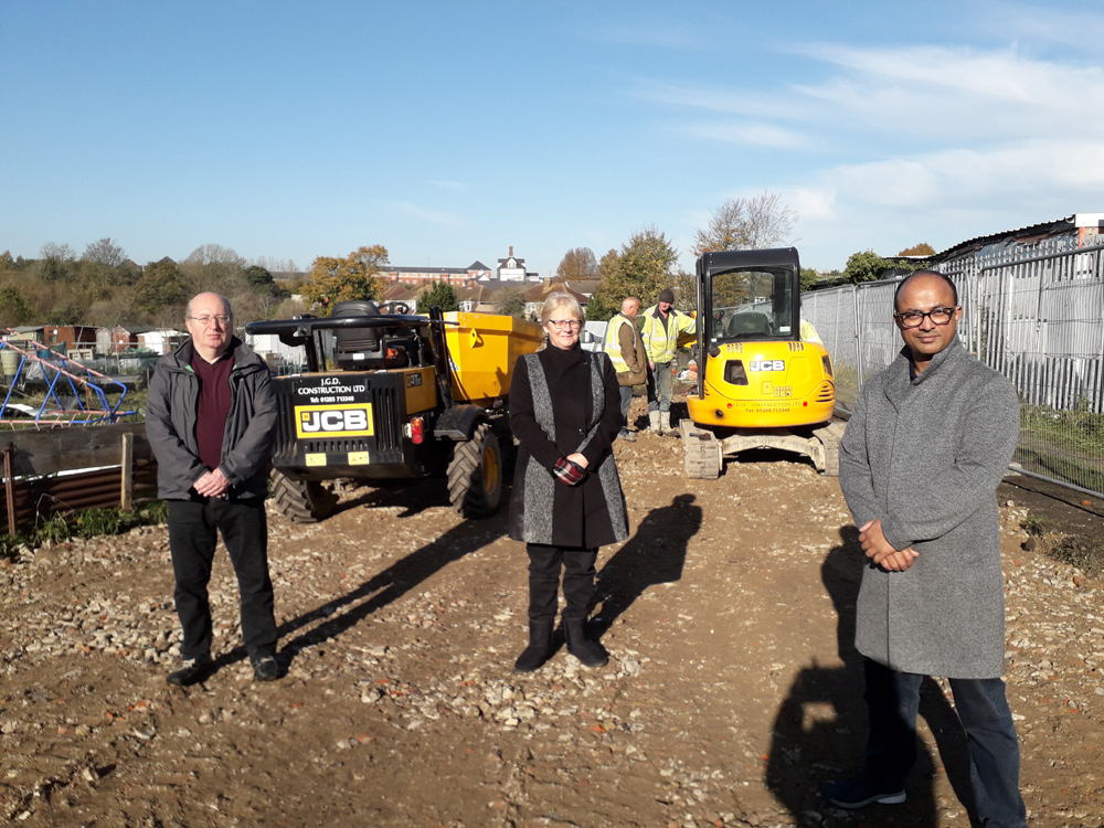 Long-awaited road repair at allotment site