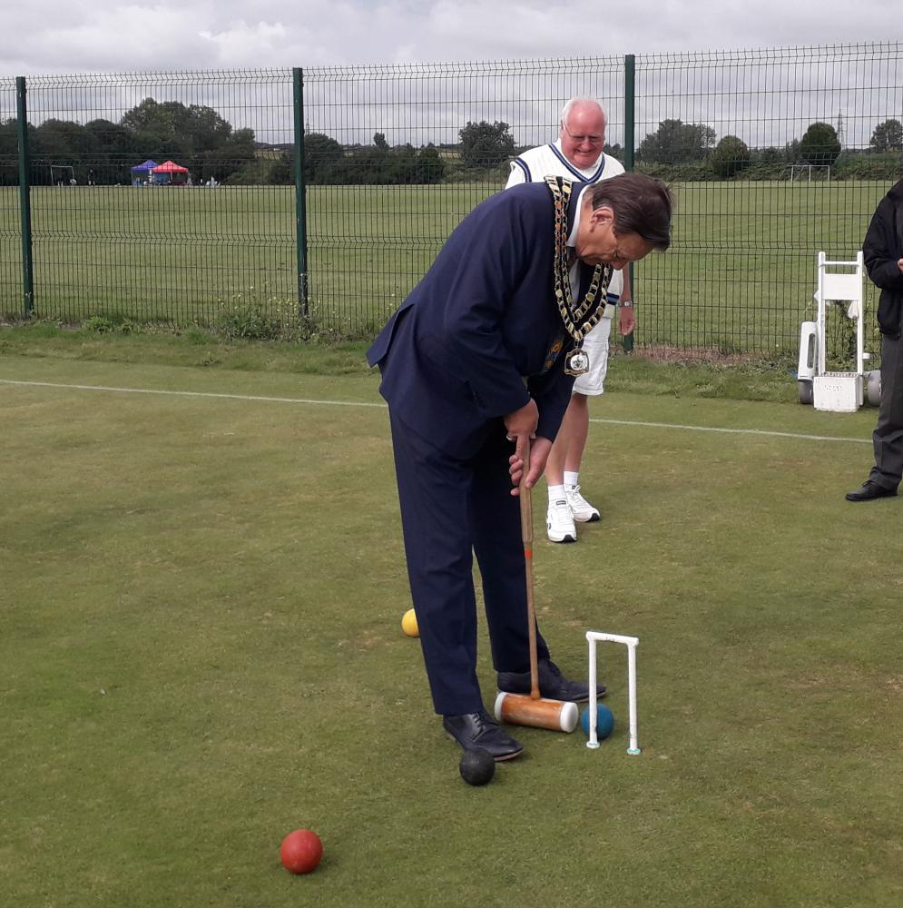 Mayor among croquet club open day visitors