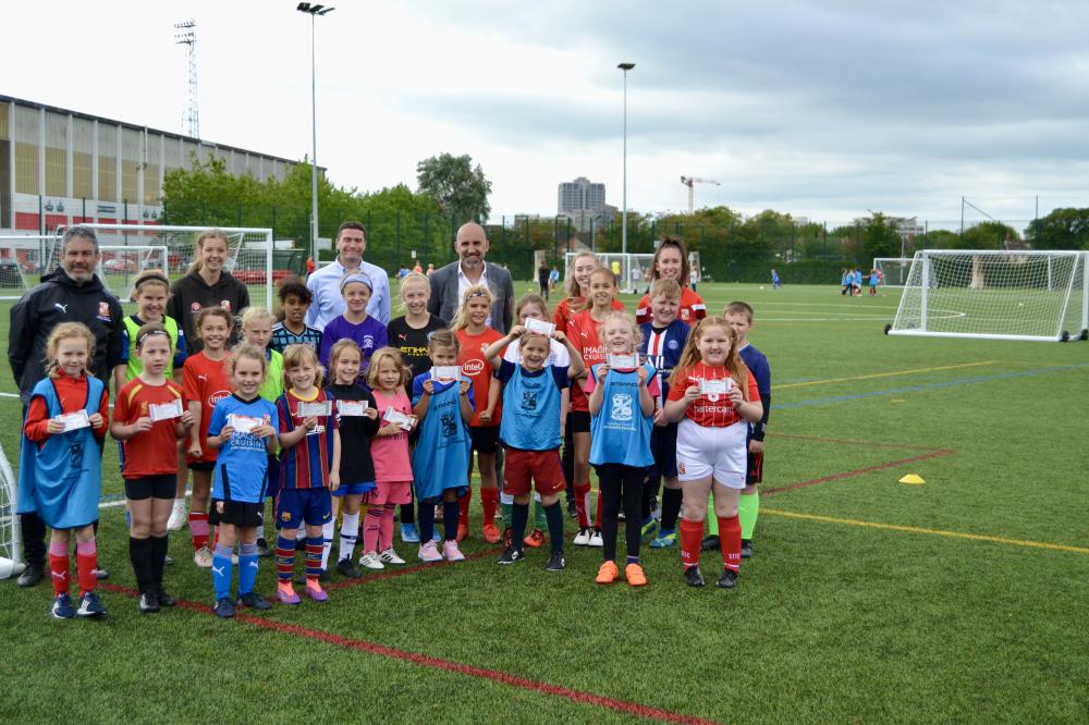 STFC chairman and chief executive give free tickets to youngsters