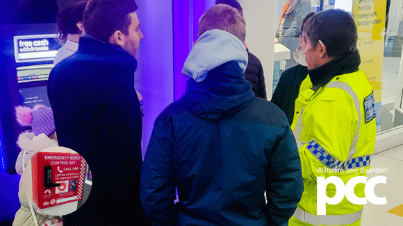 PCC backs bleed kit installation in Swindon town centre