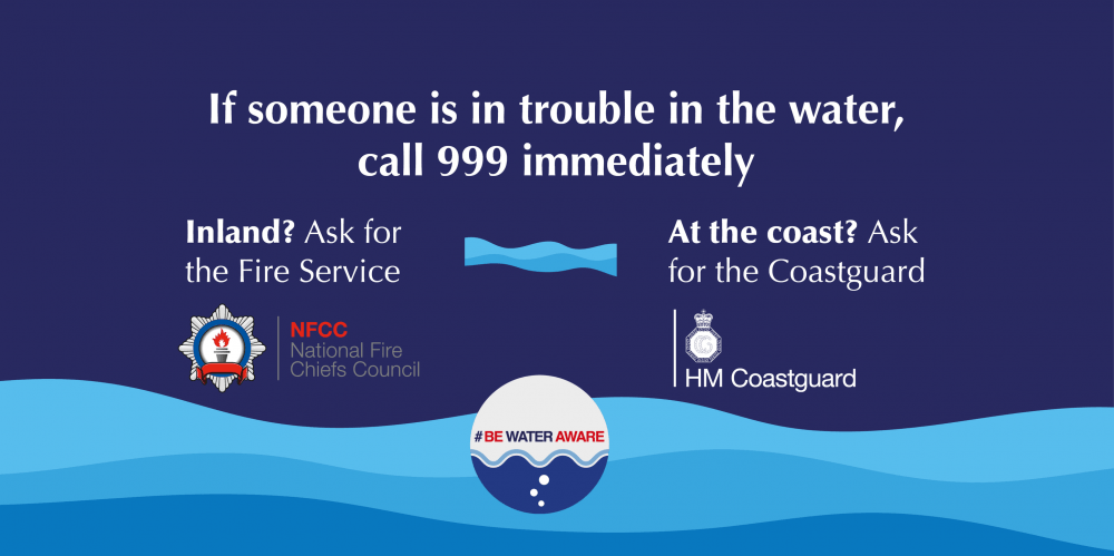 Rescue service in water safety call